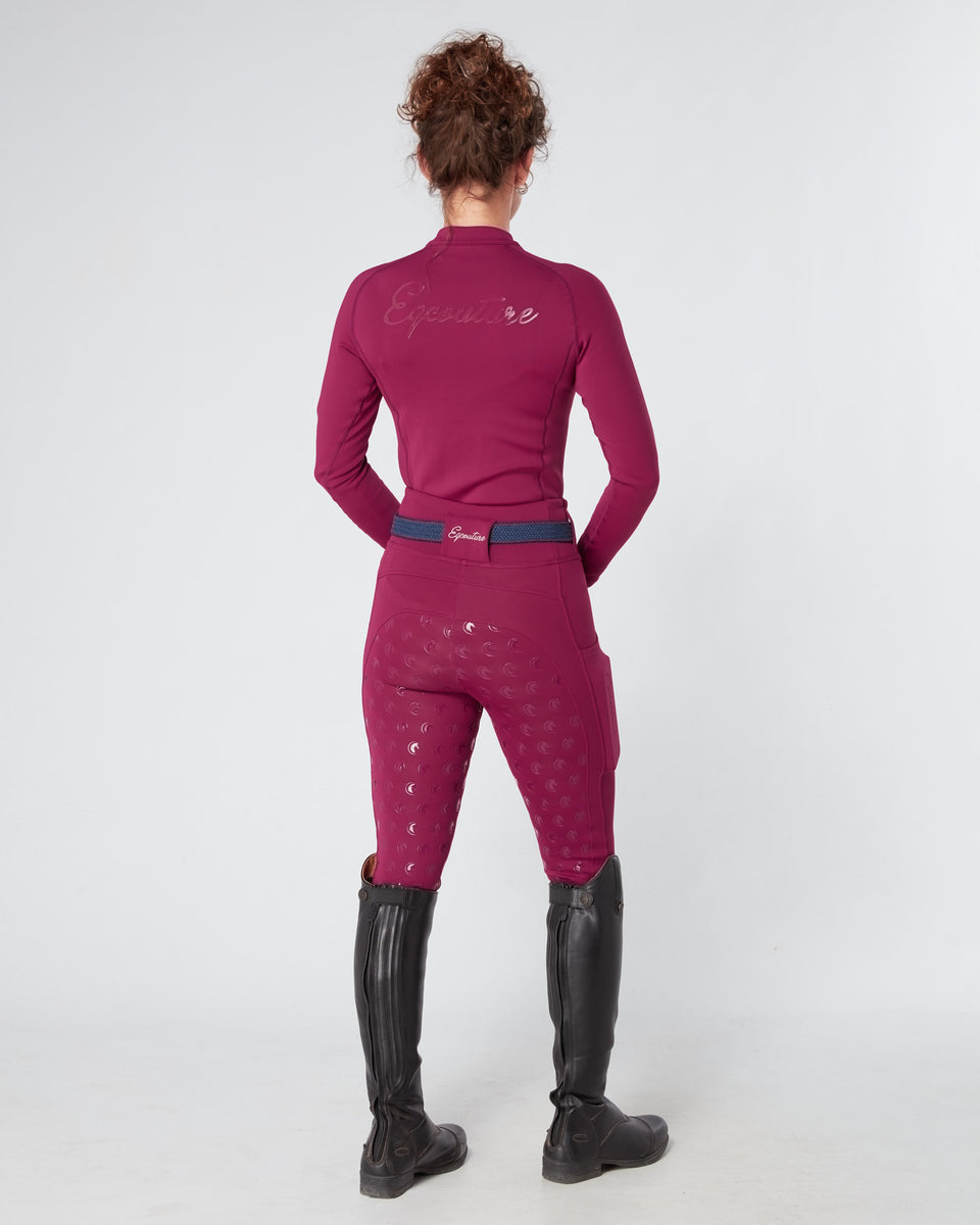 Horse Riding Equestrian Technical Base Layer - BLACK/ROSEGOLD – Eqcouture
