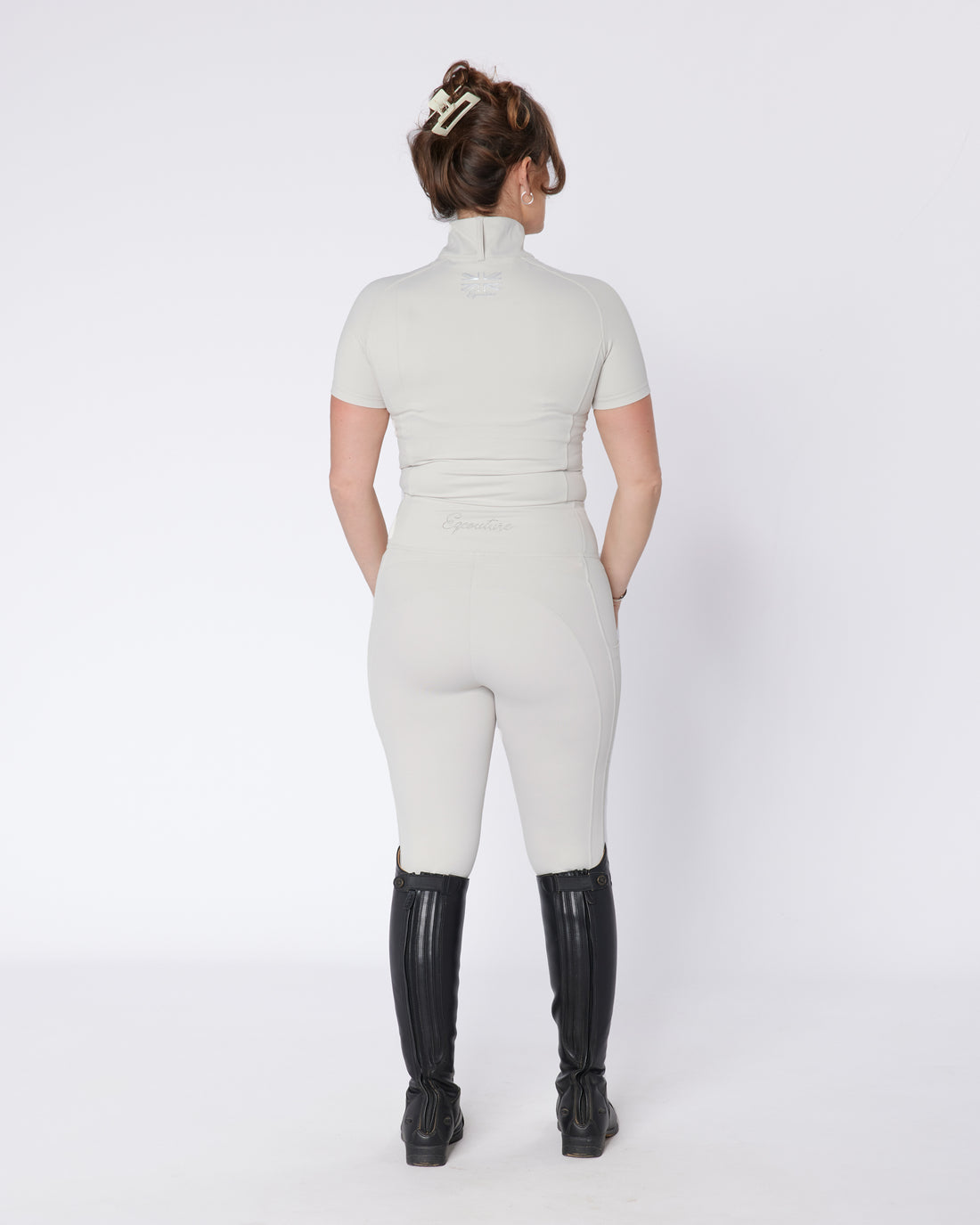 Horse Riding Competition Short Sleeved Show Shirt / Base Layer - WHITE ...