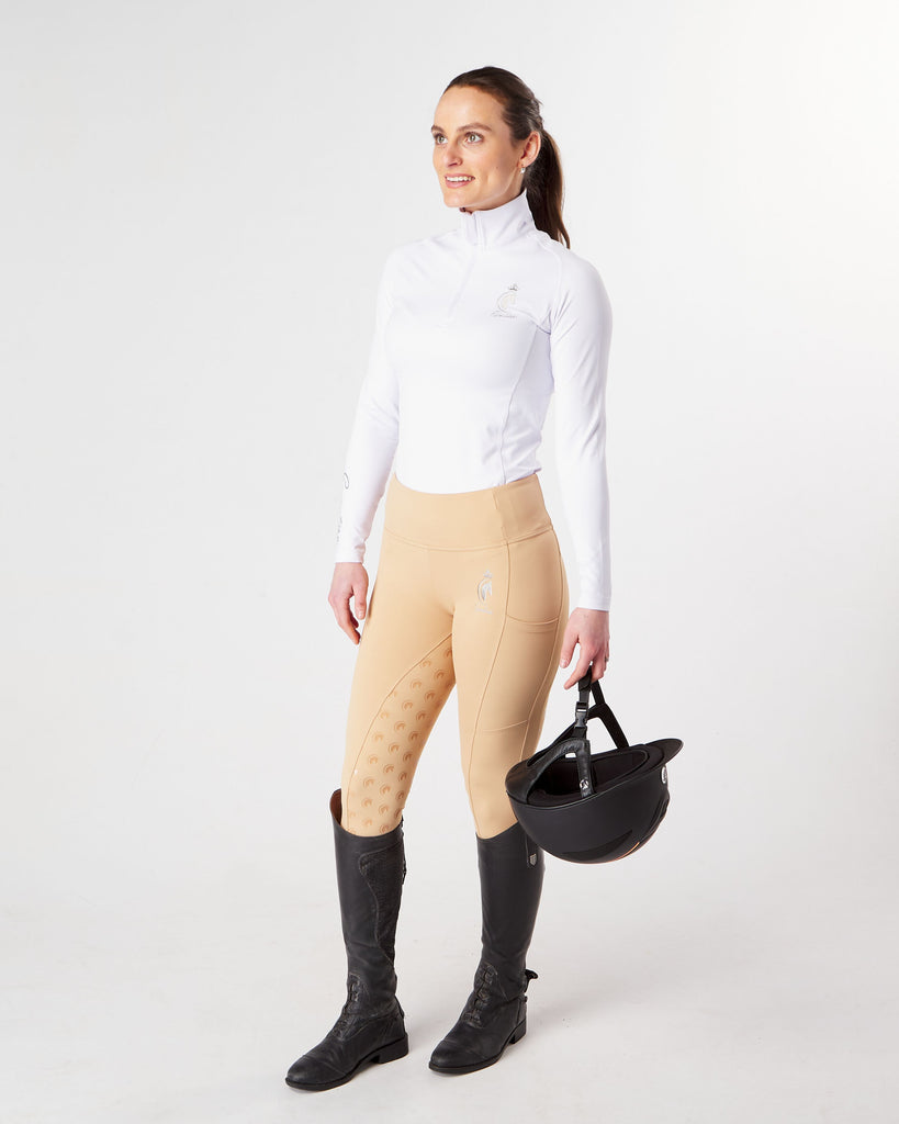 Horse Riding Competition Leggings / Tights / Breeches with phone ...