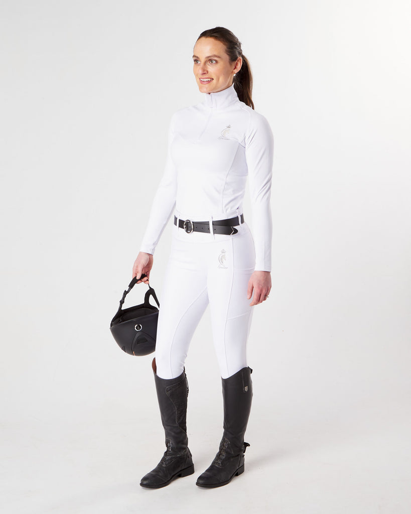 Horse Riding Competition Leggings / Breeches Next Day Delivery - WHITE ...